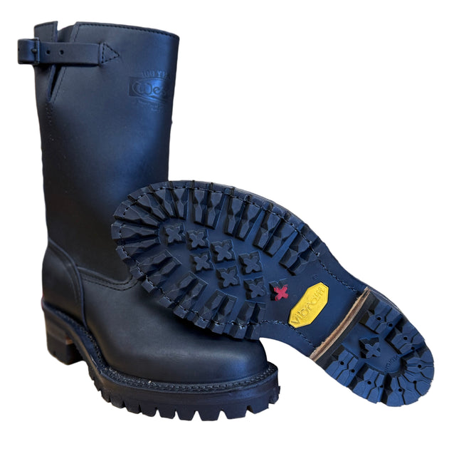 Wesco Custom Black Smooth Boss Size 7D