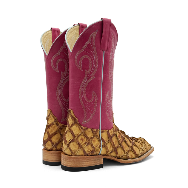 Macie Bean Premium Antique Saddle Big Bass Cowgirl Boots- M2036