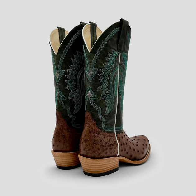 Macie Bean Kango Tobacco Full Quill Ostrich Cowgirl Boots - M9502