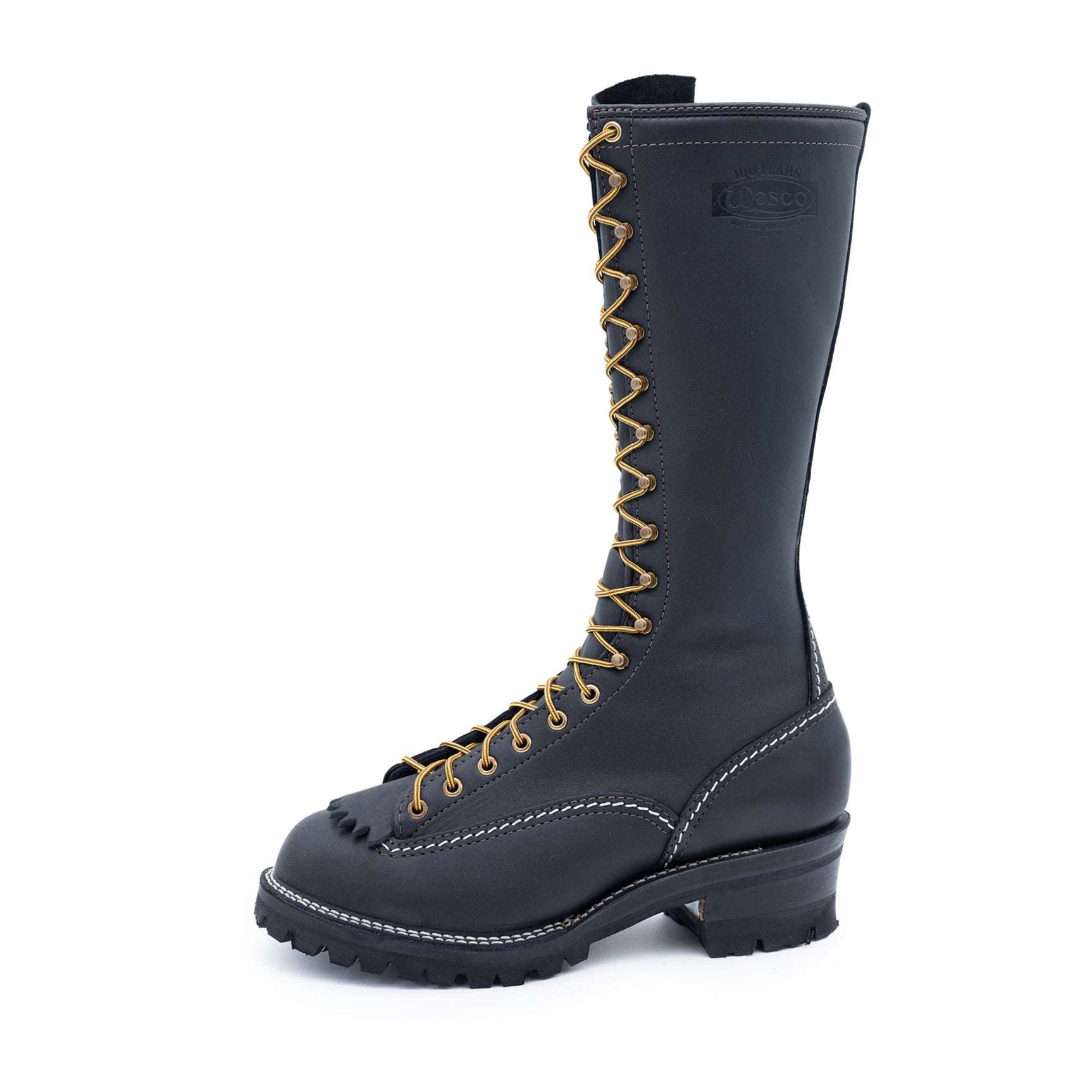 Wesco Hard Working Highliner 16" Work Boots - #100 Vibram® Lug Sole