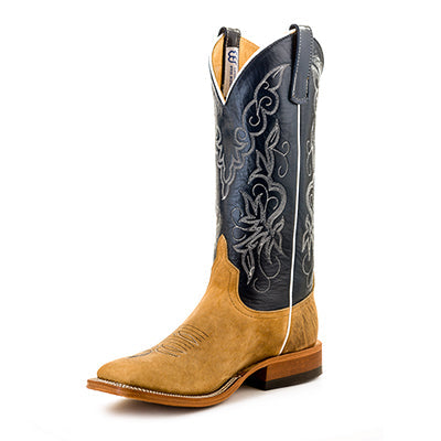 Anderson Bean Distressed American Bison Leather Boots - S1107