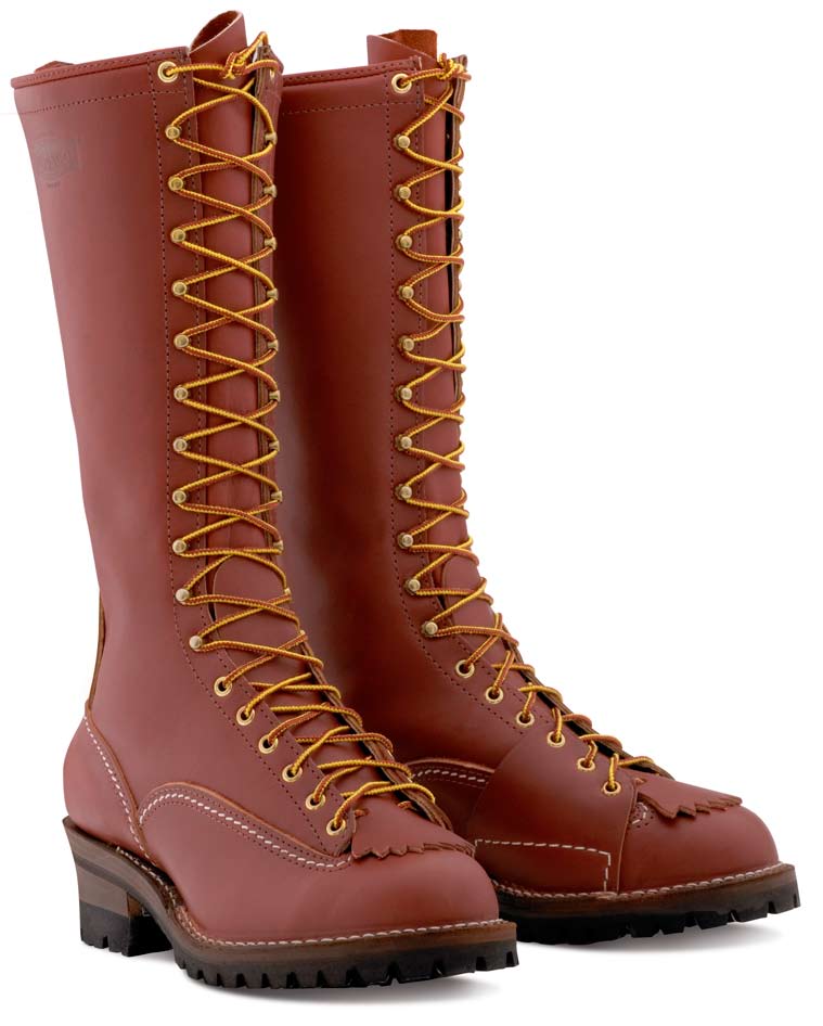 Wesco Hard Working Highliner 16" Work Boots - #100 Vibram® Lug Sole
